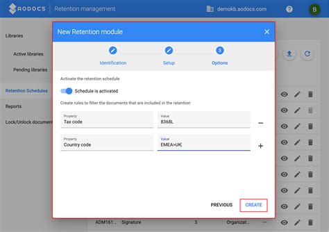Create And Configure Your Retention Policies Aodocs Knowledge Base