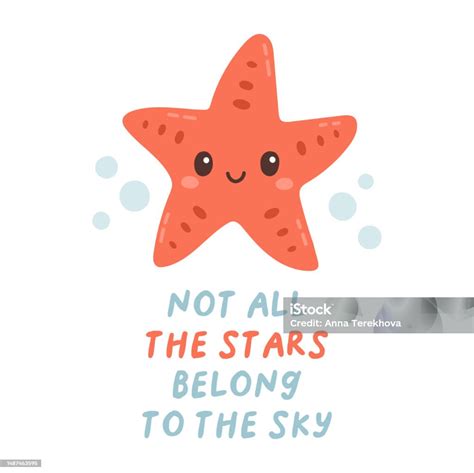 귀여운 만화 낙서로 장식된 바다 생물 글자 인용문 바다 포스터 인쇄 카드 어린이 의류 장식 스티커 0명에 대한 스톡 벡터 아트