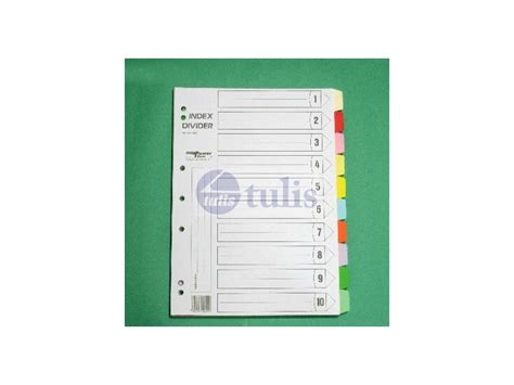 Powerline Colour Index Divider A4 10 Colour 5 Set Pkt Largest Office Supplies Online Store In