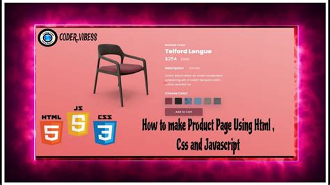 How To Make A Product Page Using Html Css And Javascript Htmlandcss
