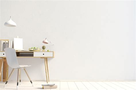 현대 대비 인테리어 스타일 로프트 연구에 대 한 장소에서 3d 그림입니다 벽을 모의 가구에 대한 스톡 사진 및 기타 이미지 가구 가정용 장비 건설 산업 Istock