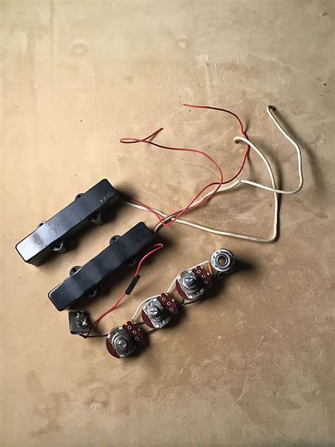 Emg Jazz Bass Emg Complete Setup Lj5 Sj5 Black Reverb Uk