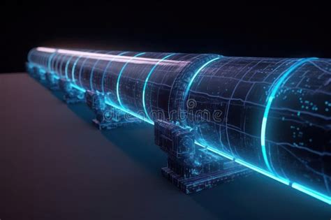 Pipeline Transportation Of Oil And Gas Through Pipes Stock Illustration Illustration Of