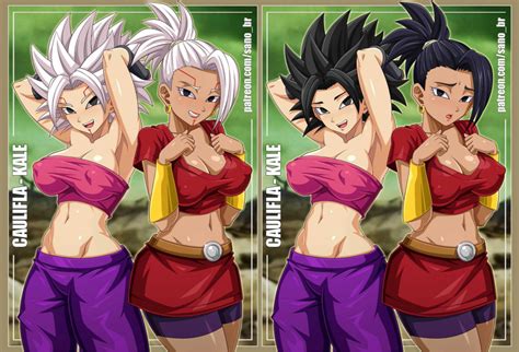 Rule 34 2girls Big Ass Big Breasts Breasts Caulifla Dark Skinned