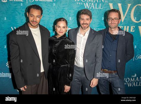 New York United States 17th Jan 2024 L R Daryl Mccormack Ruth Wilson Joe Murtagh And