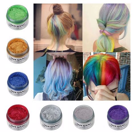 Mofajang Hair Color Wax Dye One Time Molding Paste Seven Colors
