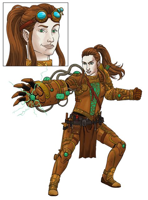[art] Anya Ironfounderson Armorer Artificer R Dnd