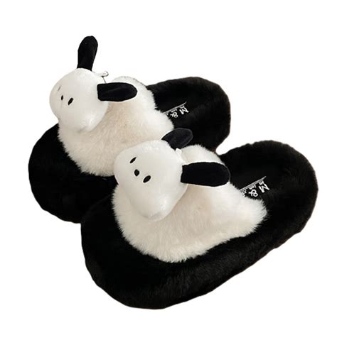 으니샵 3사이즈 퍼피퍼슬리퍼 키높이슬리퍼 여성슬리퍼 털슬리퍼 강아지슬리퍼 겨울 사무실 실내슬리퍼 여자슬리퍼 귀여운 강아지 실내화 통굽 겨울 키높이 강아지슬리퍼 댕댕이슬리퍼