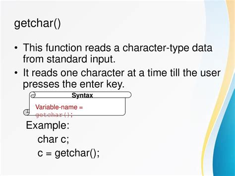formatted and unformatted input output functions ppt download
