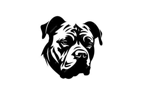 Premium Vector American Bully Icon