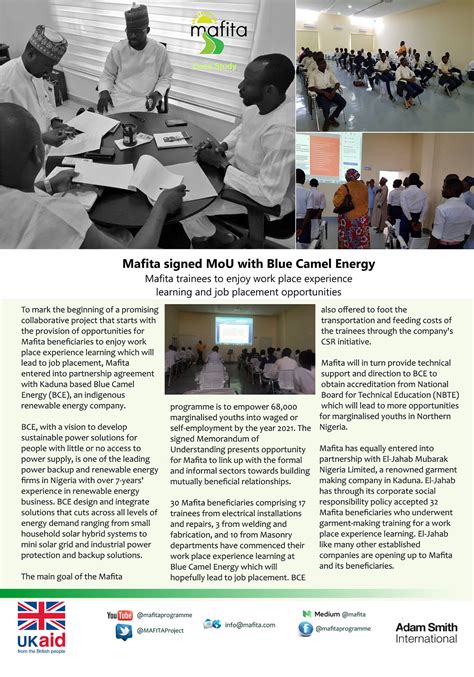 Mafita Signed Mou With Blue Camel Energy By Mafita Medium