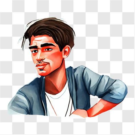 Download Portrait Of A Young Black Man Png Online Creative Fabrica