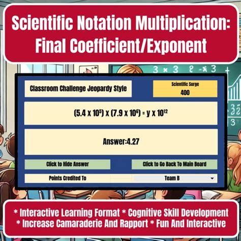 Scientific Notation Multiplication Final Coefficient Exponent I0022