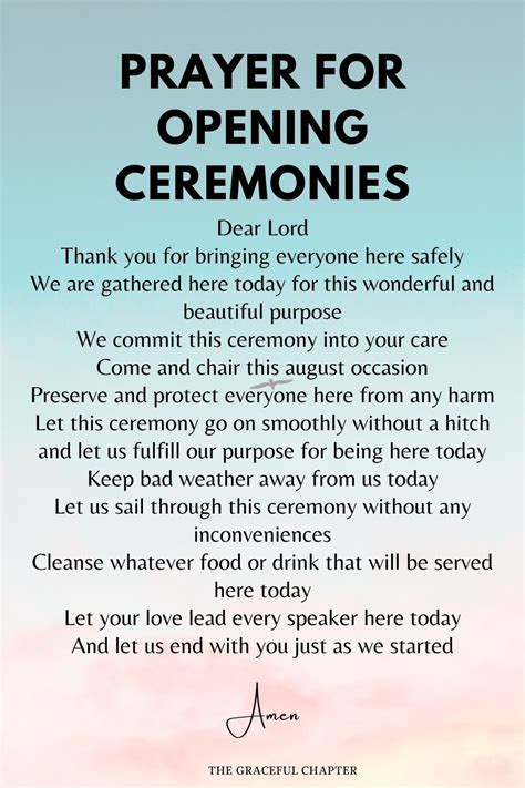 Closing Prayer For Meeting Prayer Before Class Opening Prayer For