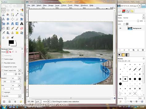 برنامه ویرایش عکس رایگان گیمپ Gimp درس 87 انیمیشن موج Wave Animation