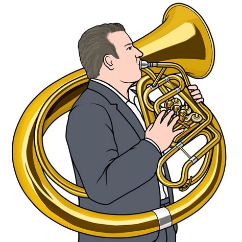 Brass Instrument Helicon
