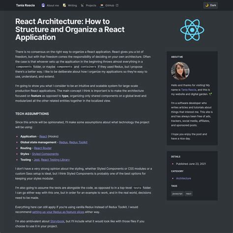 React Architecture How To Structure And Organize A React Application — Arena