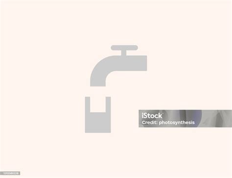 물 탭 벡터 아이콘입니다 유리 수도꼭지 플랫 컬러 일러스트 기호와 고립 된 식수 수돗물 벡터 강철에 대한 스톡 벡터 아트 및 기타 이미지 Istock