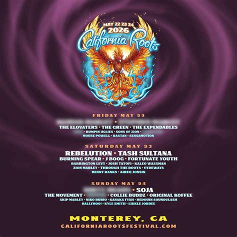 Cali Roots 2026 California Roots Music And Art Festival