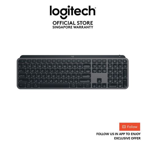 Logitech Mx Keys S Illuminated Wireless And Bluetooth Keyboard Shopee Singapore