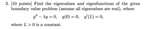 Solved Points Find The Eigenvalues And Chegg Com