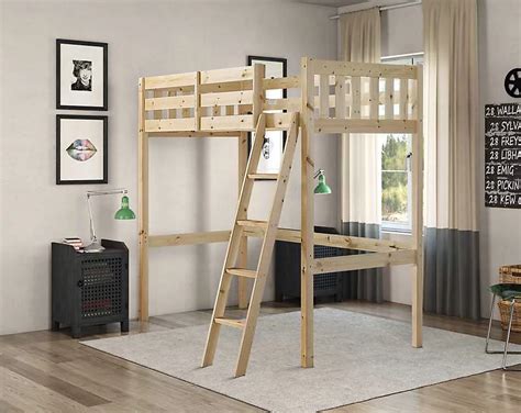 Strictly Beds And Bunks Goodwood Heavy Duty Pine High Sleeper Bunk Bed