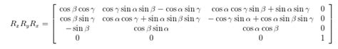 Matrices How To Decompose The Three Rotations Rotation Matrix To