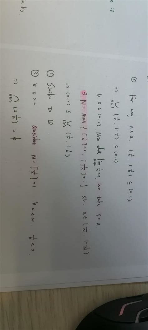 Solved Prove That A Union Of 1 N 1 1 N 0 1 Chegg Com