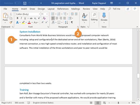 Word Hyphenation CustomGuide