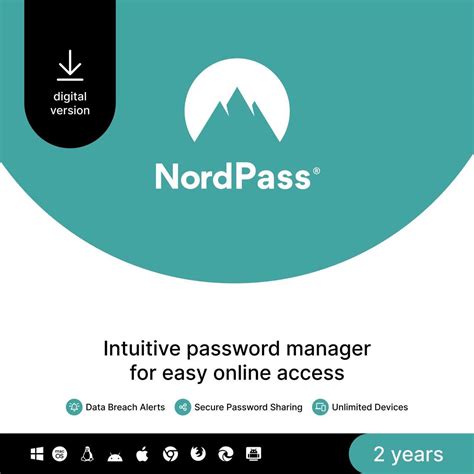 Nordpass Password Manager Unlimited Devices 2 Years Download