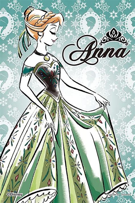 ディズニー アナと雪の女王 アナAnna iPhone 壁紙 画像 スマポ Disney princess images Disney frozen art