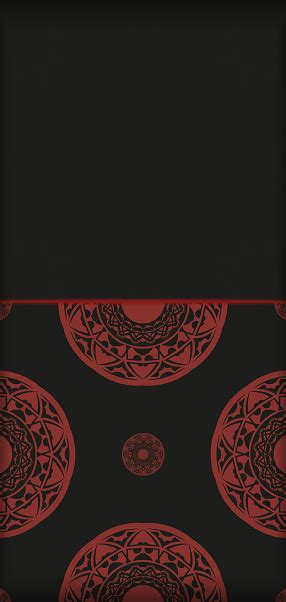 추상 패턴이 있는 검은색빨간색 색상의 인쇄 디자인 엽서를 위한 템플릿입니다 텍스트와 빈티지 장식품을 위한 장소로 초대준비 0명에 대한 스톡 벡터 아트 및 기타 이미지