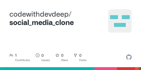 github codewithdevdeep social media clone
