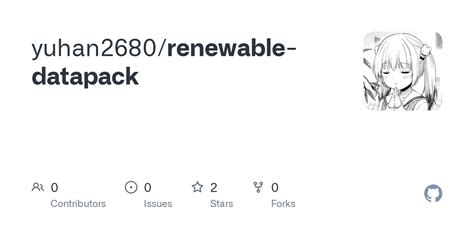 Github Yuhan2680renewable Datapack