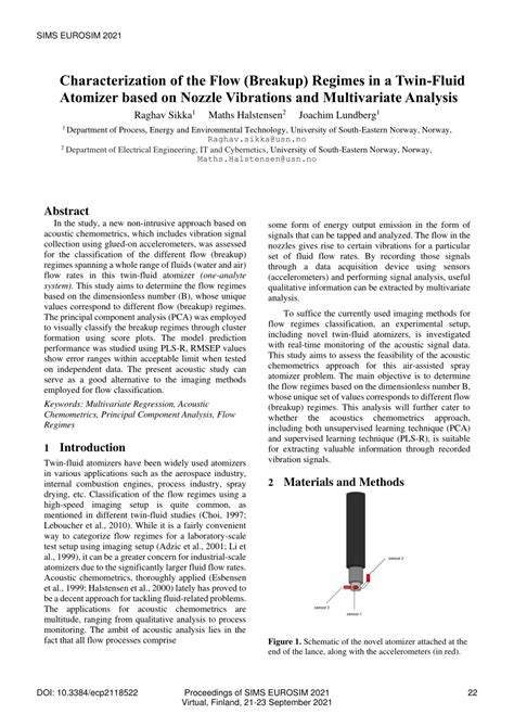 Pdf Characterization Of The Flow Breakup Regimes In A Twin Fluid Atomizer Based On Nozzle