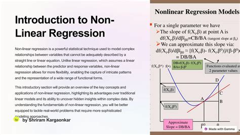 Introduction To Non Linear Regressionpptx Web Development Internet
