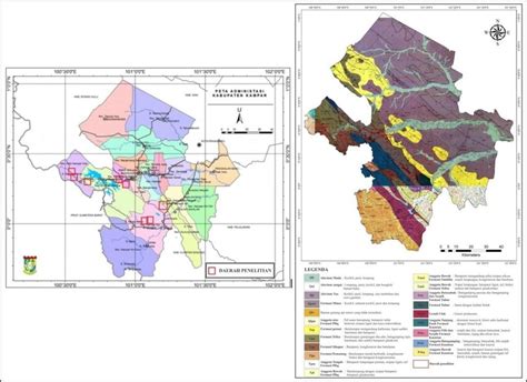 Geological Mapping Data Collection Location And Administrative Map