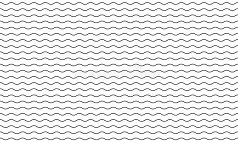 Wave Line Seamless Pattern Wavy Thin Stripes Pattern Stock Illustration Illustration Of