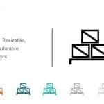 D Strategy Stacked Boxes PowerPoint Template