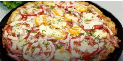 Півгодини — і дуже смачний обід готовий картопляна піца без борошна і духовки Смачні