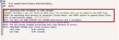 Sascertguru Why We Use Force Option With Proc Append In Sas To Upload Data To Datawarehouse