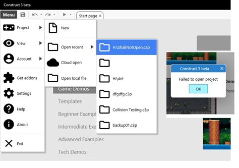 Cannot Open Recent C3p Project From Disk Win Store Build · Issue