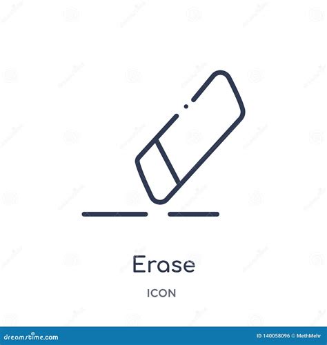 Linear Erase Icon From Geometry Outline Collection Thin Line Erase