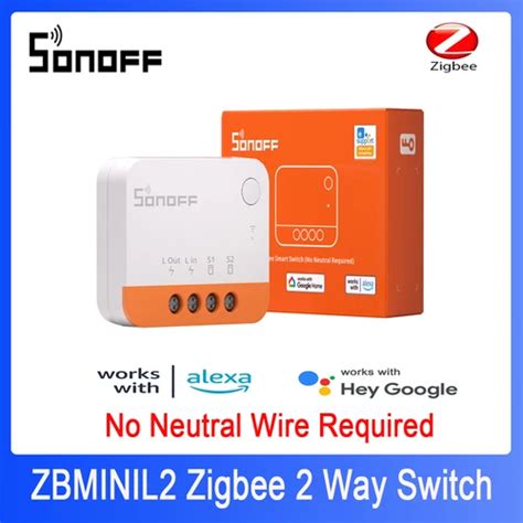 Sonoff Zbminil2 No Requiere Cable Neutro Zigbee Interruptor