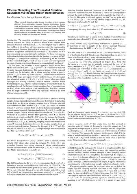 Pdf Efficient Sampling From Truncated Bivariate Gaussians Via The Box