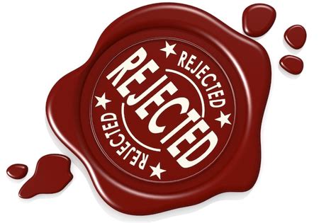 Premium Photo Rejected Label Seal Isolated