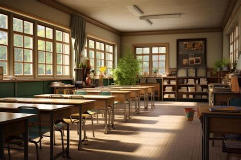 Premium Ai Image Class Room