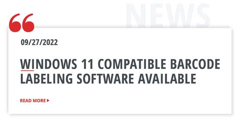 Barcode Labeling Software Compatible With Windows 11