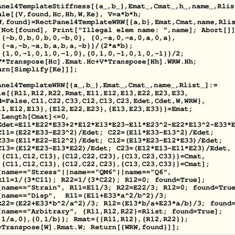 A Mathematica Implementation Of The Rectangular Panel Template 31