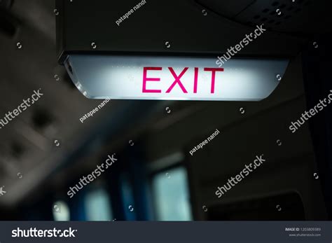 Exit Door Signemergency Exit Sign Symbol Stock Photo 1203809389 Shutterstock
